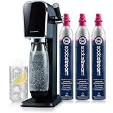 Amazon.com: SodaStream E-TERRA Sparkling Water Maker (Black) with CO2 and Carbonating Bottle ...