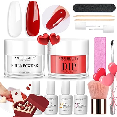 Mua AZUREBEAUTY 15Pcs Clear Dip Powder Nail Kit 28g/1Oz, Transparent ...