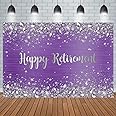 Amazon.com : Aperturee 5x3ft Happy Retirement Backdrop for Women ...