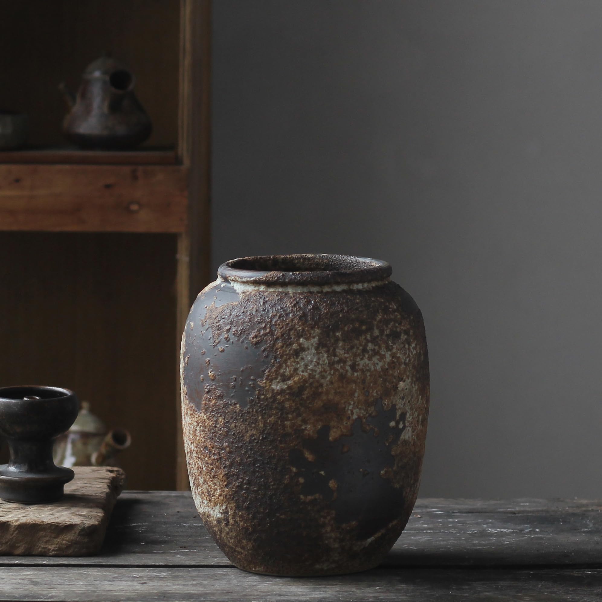 Denique Rustic Vase for Home Decor, Farmhouse Terracotta Vases, Large ...