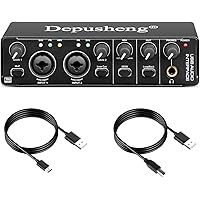 Amazon.com: Depusheng RX2 usb audio interface computer recording sound ...