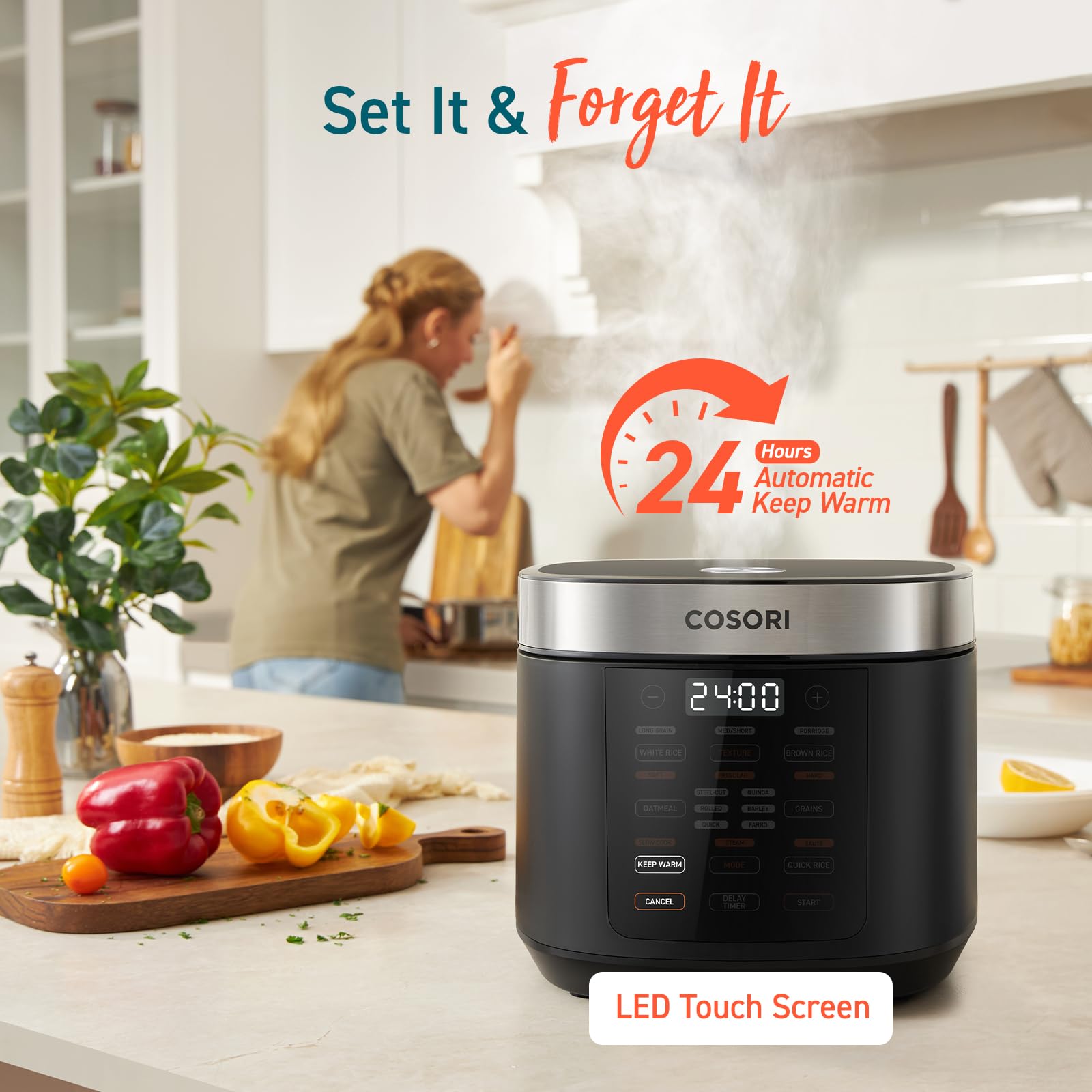 Mua COSORI Rice Cooker 10 Cup, 24h Keep Warm, 18 Functions Fuzzy Logic ...