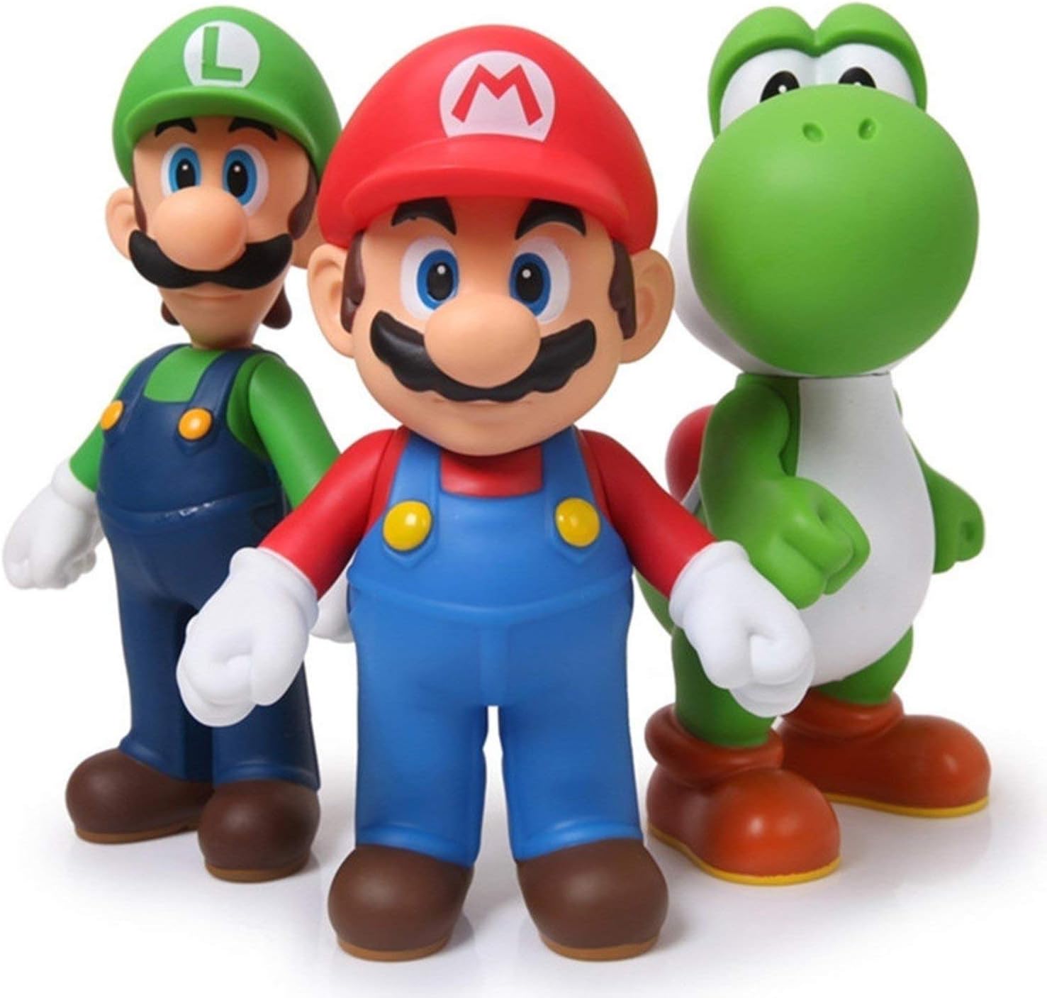 3pcs set Super Mario Bros Luigi Mario Yoshi PVC Action Figures Toy 13cm 3pcs set Super Mario Bros Luigi Mario Yoshi PVC Action Figures Toy 13cm