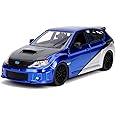 Amazon.com: Jada Toys Rubber Tires 1:24 Fast & Furious - Brian's Subaru Impreza WRX STI, Blue ...