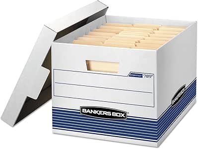 Amazon.com : Bankers Box 00789 Quick/Stor Box, LTR/Lgl, 12-Inch x15 ...