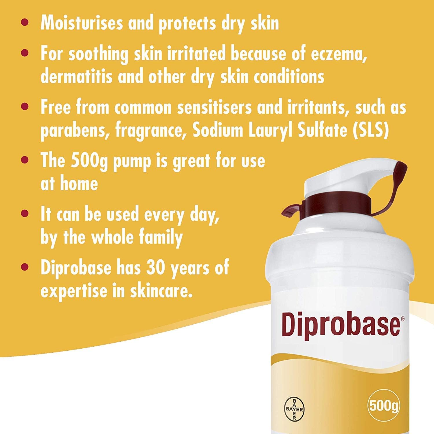Diprobase Eczema Cream 1000g for Treatment of Eczema Symptoms and Dry ...