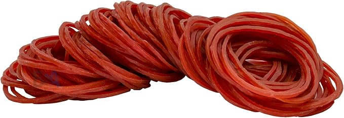 100 gomas elásticas de goma rojas, 40 mm de diámetro, 1,4 mm de ancho ...