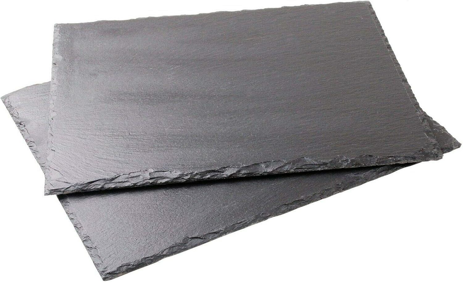 Set of 2 Large 40cm Rectangle Slate Serving Plate Sushi Meat Fish Slate ...