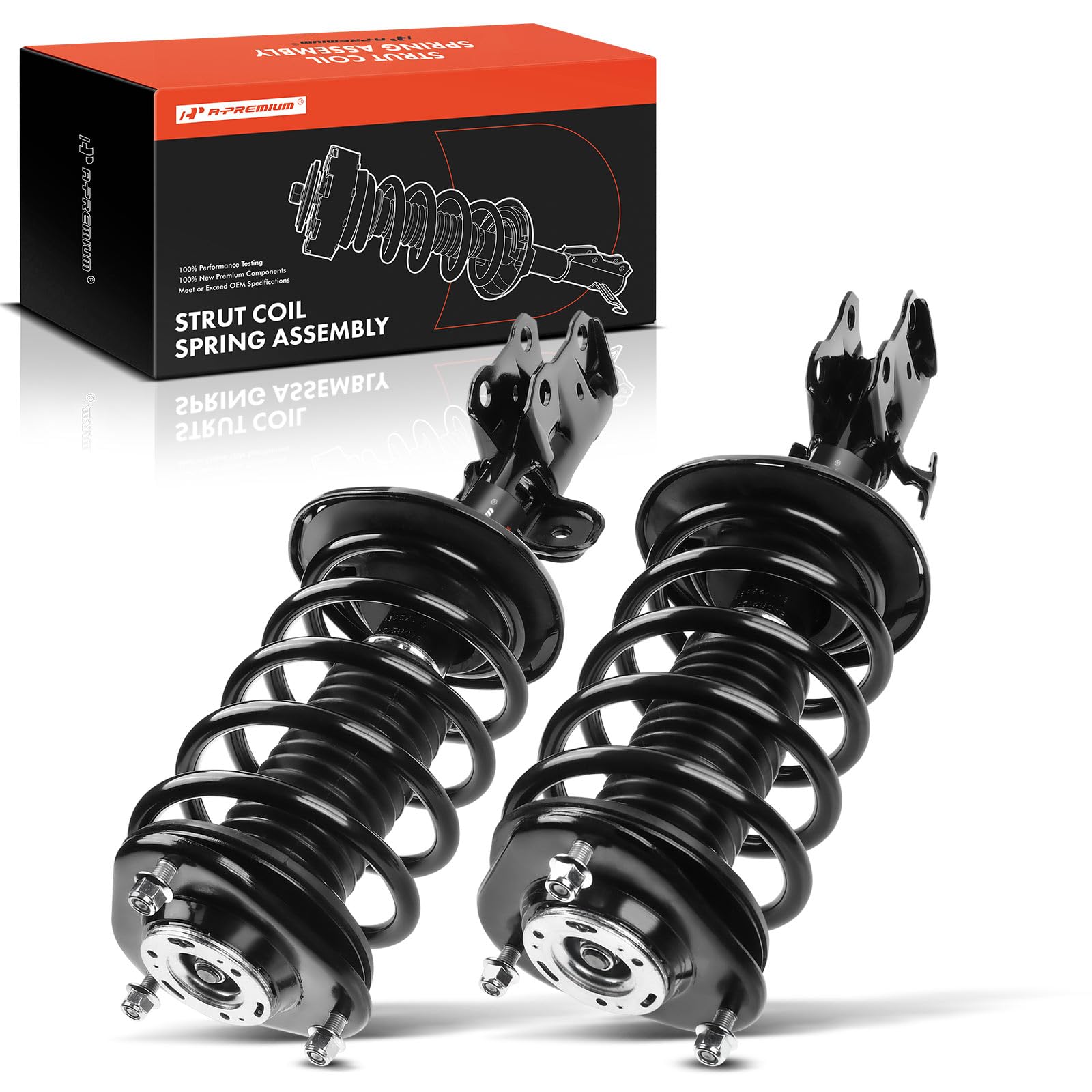 A-Premium Front Pair (2) Complete Strut & Coil Spring Assembly ...