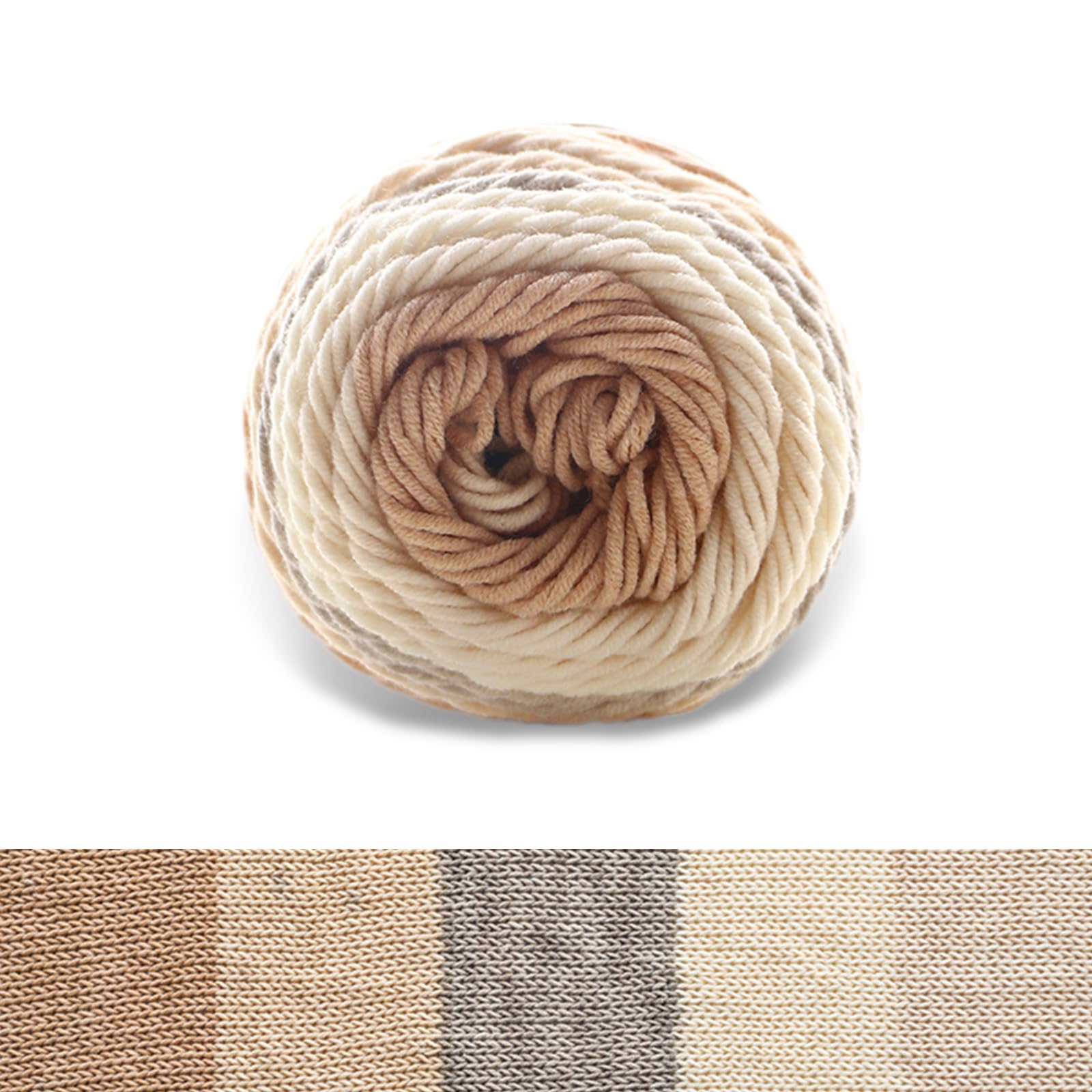 Franel Cotton Acrylic Yarn-45% Cotton 55% Acrylic - 100g, Gradient ...