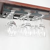 Amazon.com: FOMANSH Wine Glass Rack - Under Cabinet Stemware Wine Glass ...