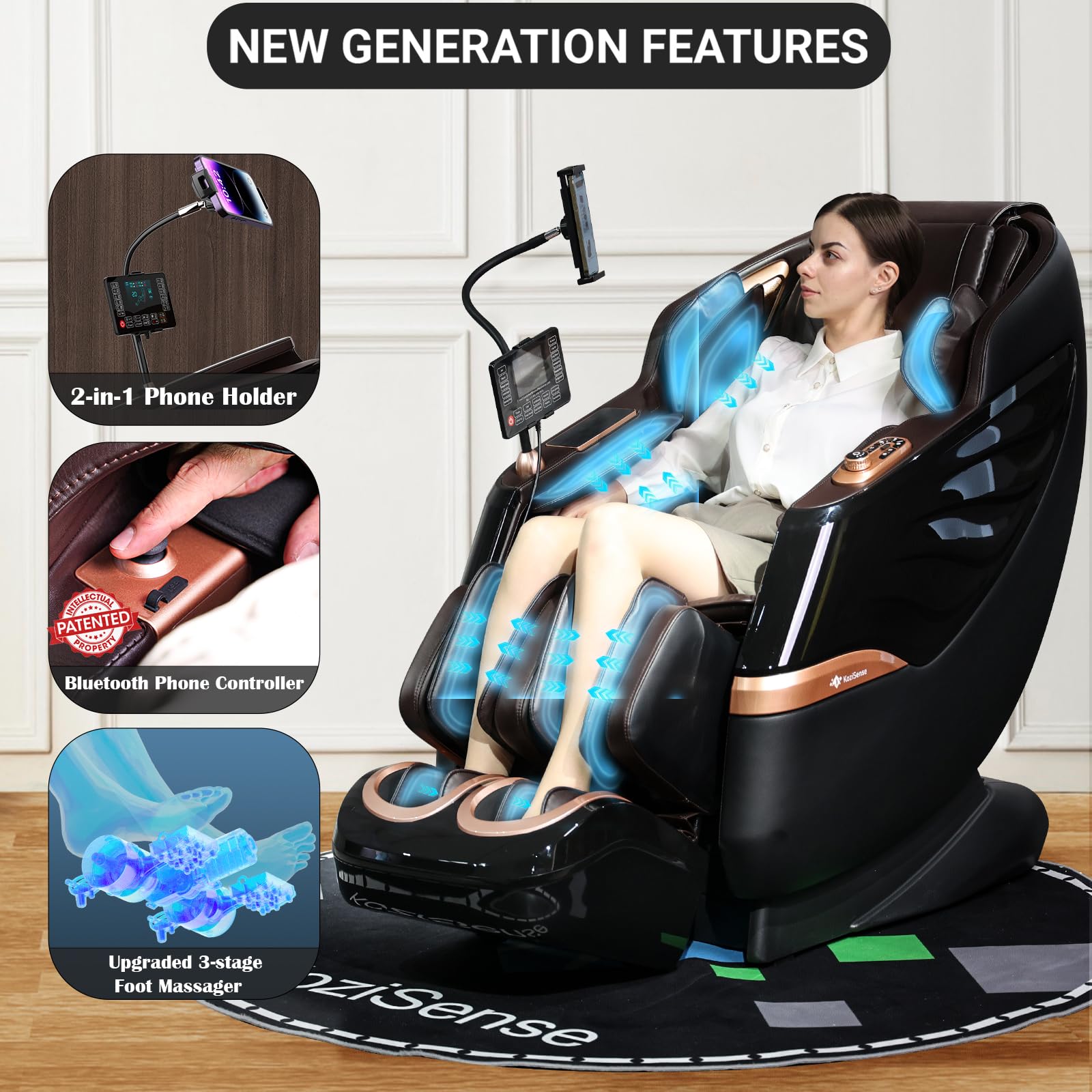Mua Massage Chair Full Body, Zero Gravity SL-Track Shiatsu Massage ...