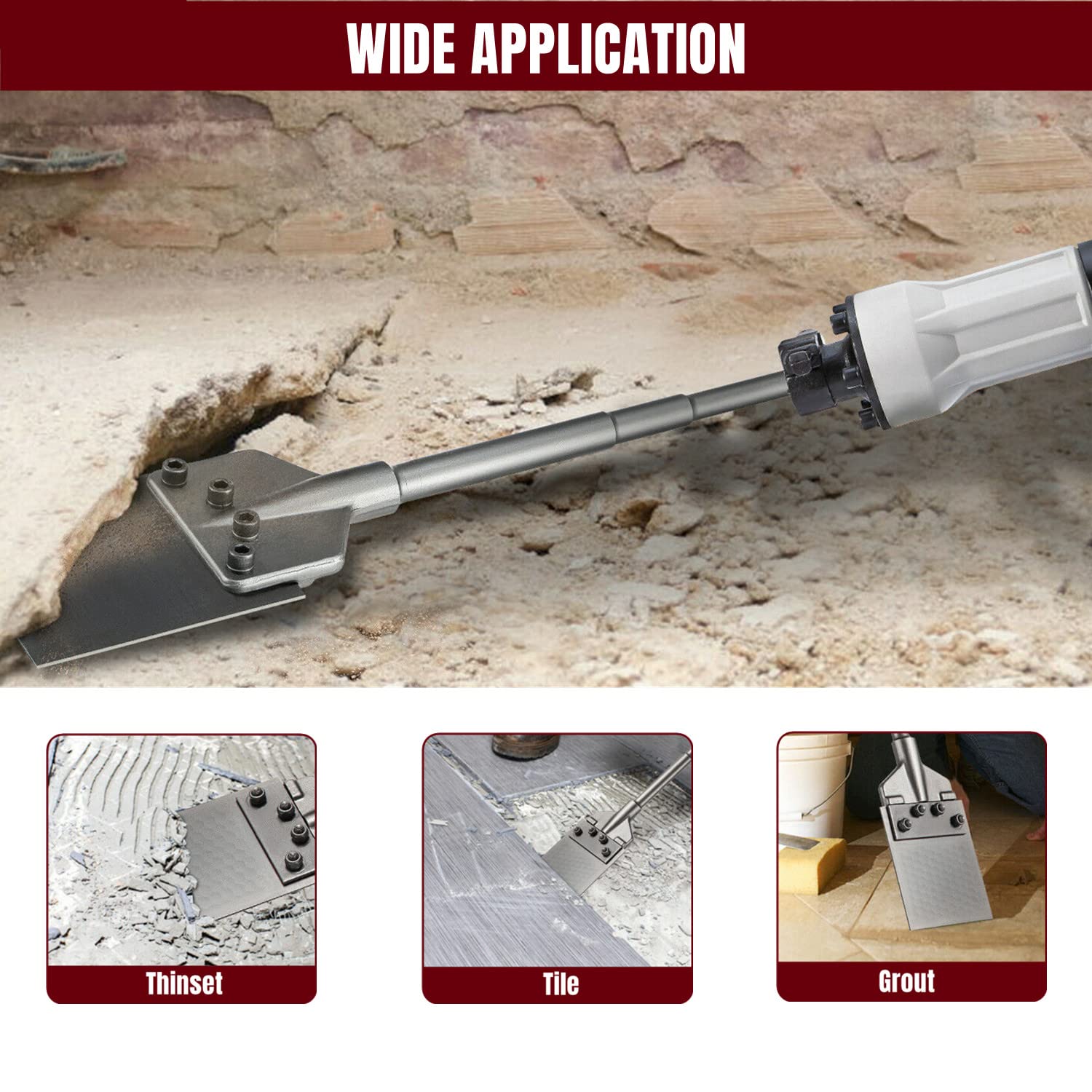 Mua Nisorpa 25 Inch SDS Max Floor Scraper Heavy Duty Blade Scraper Tile ...