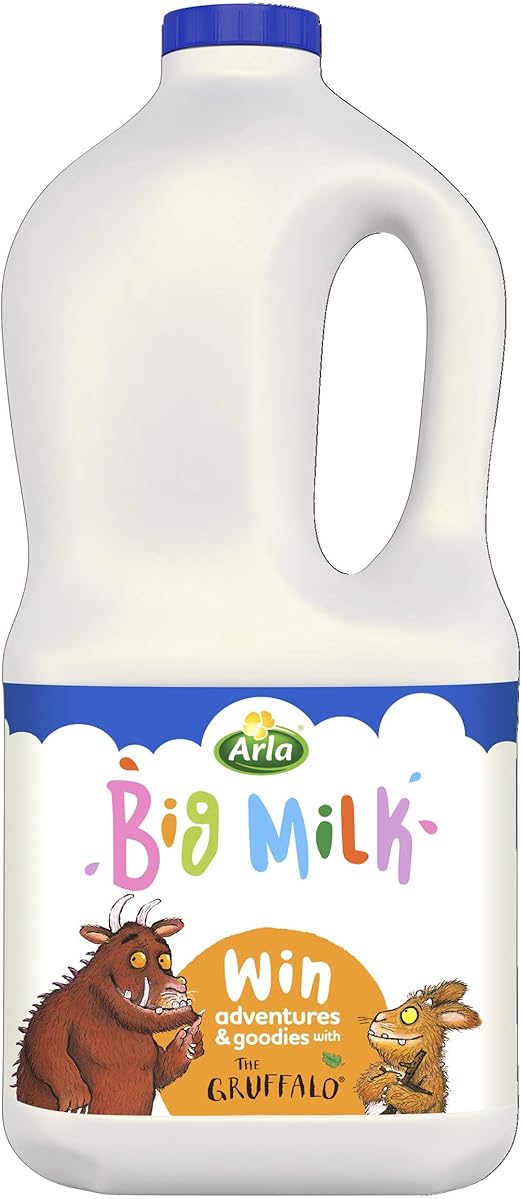 Arla Big Milk Enriched Fresh Whole Milk for Age 1 to 5 Years, 2 Litre ...
