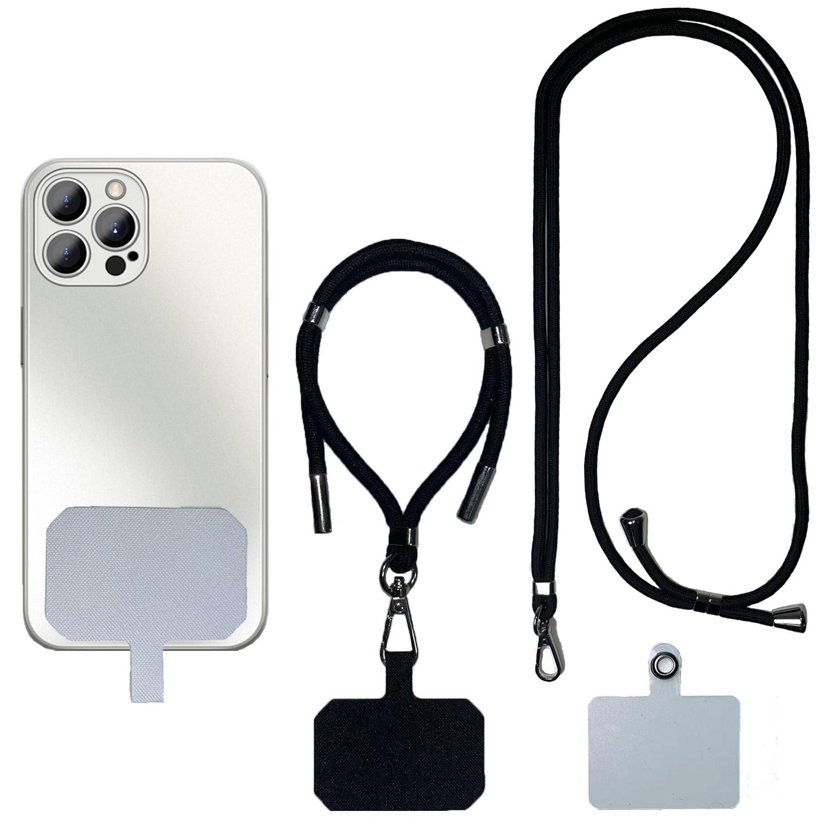 Irisarc Cell Phone Lanyard Wrist Strap Pack with 3x Phone Tether Tabs ...