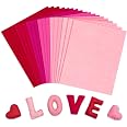 Amazon.com: Whaline 18Pcs Red Pink Felt Fabric Sheets Assorted Soft ...