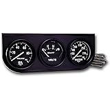 Amazon.com: Auto Meter 2399 Oil Water Volt Gauge Panel: Automotive