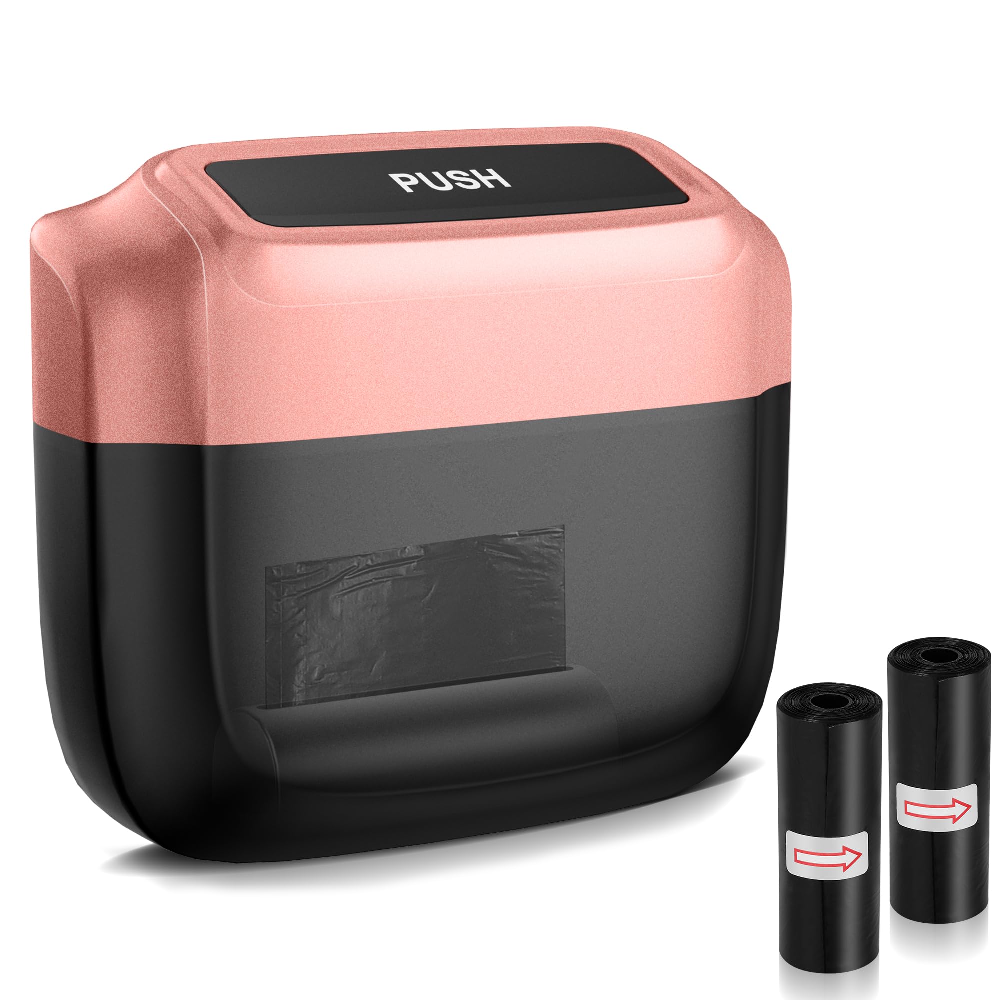 OUDEW Car Trash Can with Lid?Built-in Storage Garbage Bag?Leakproof ...