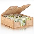 Amazon.com: MOLEDINO Flat Napkin Holder for Table with Lid,Large Modern Square Paper Napkin ...