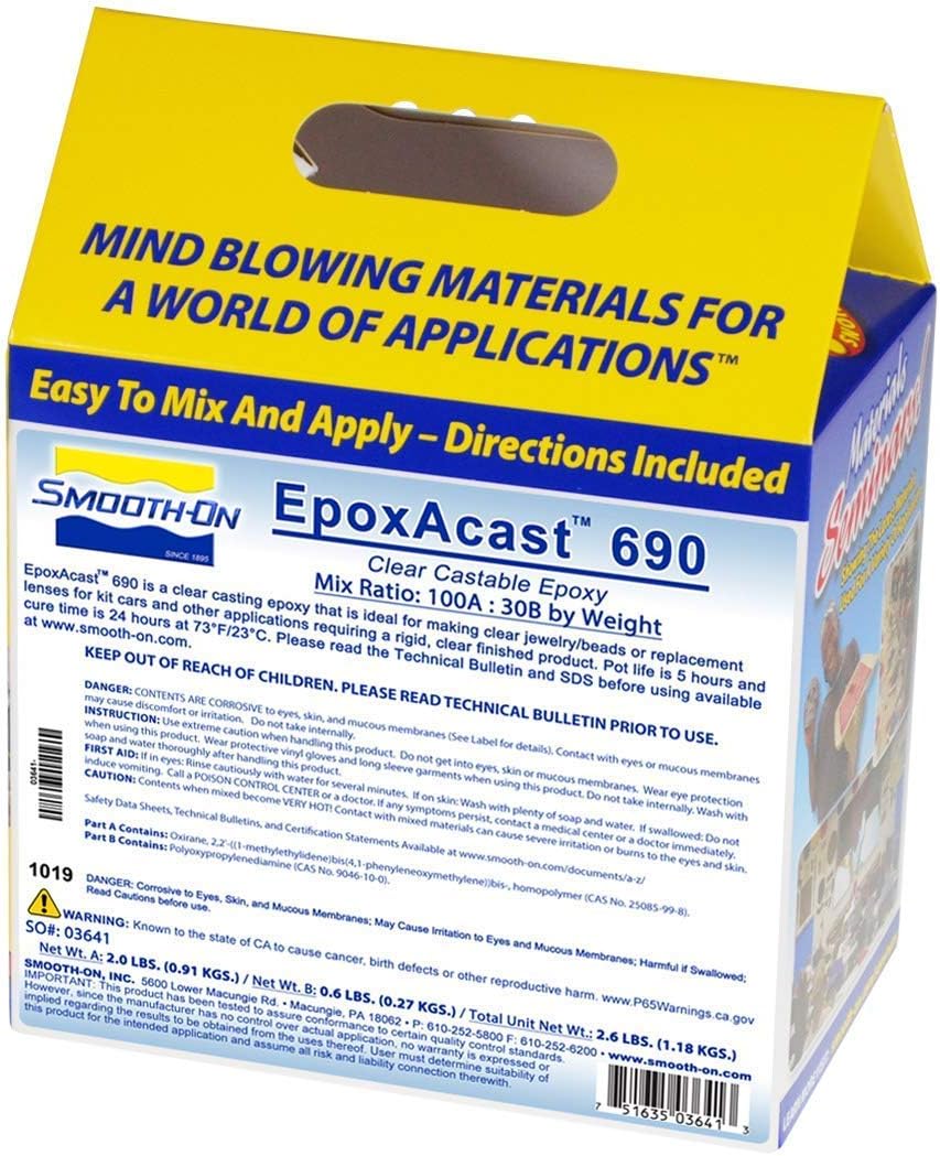 EpoxAcast 690 Clear Casting Epoxy Resin - Trial Unit: Amazon.ca: Home ...