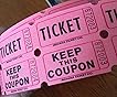 Amazon.com : Double Hot Pink Raffle Ticket Roll - 2000 Per Roll ...