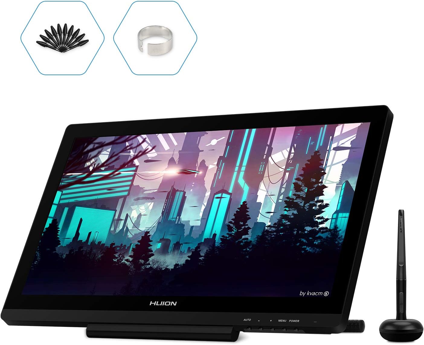 HUION Kamvas GT-191 V2 Tavoletta Grafica con Schermo HD,8192 Livello ...