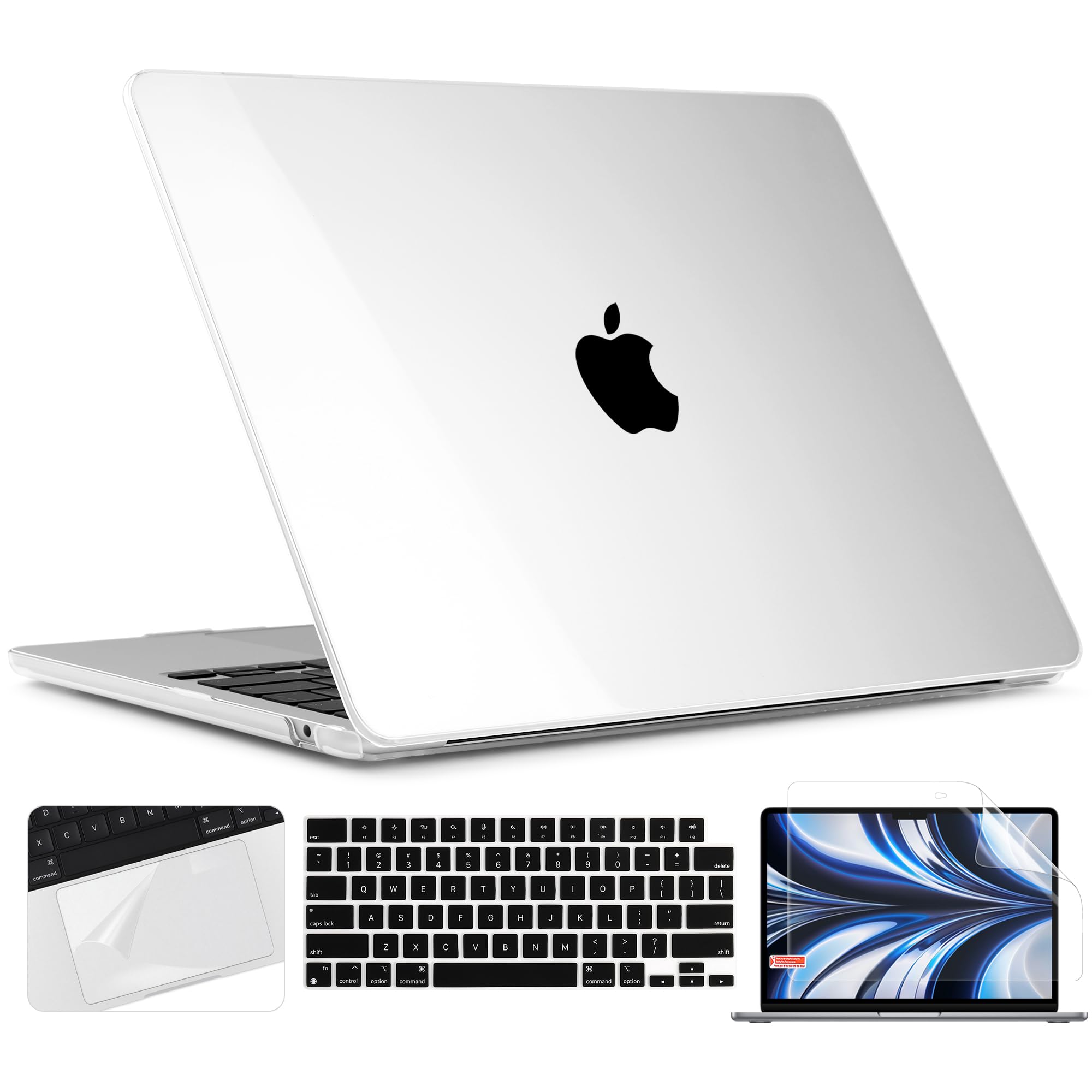 TWOLSKOO for M3 MacBook Air 13.6 Inch Case 2022 2023 2024 Release A2681 ...