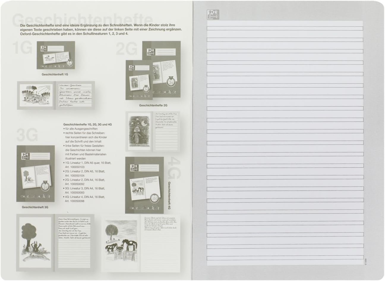 Oxford 100050105 School Learning to Write Notebook, A5, Lineature 0 ...