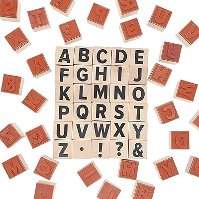 60 Pieces 1-Inch Wood Alphabet Letter Stamps for Nepal | Ubuy