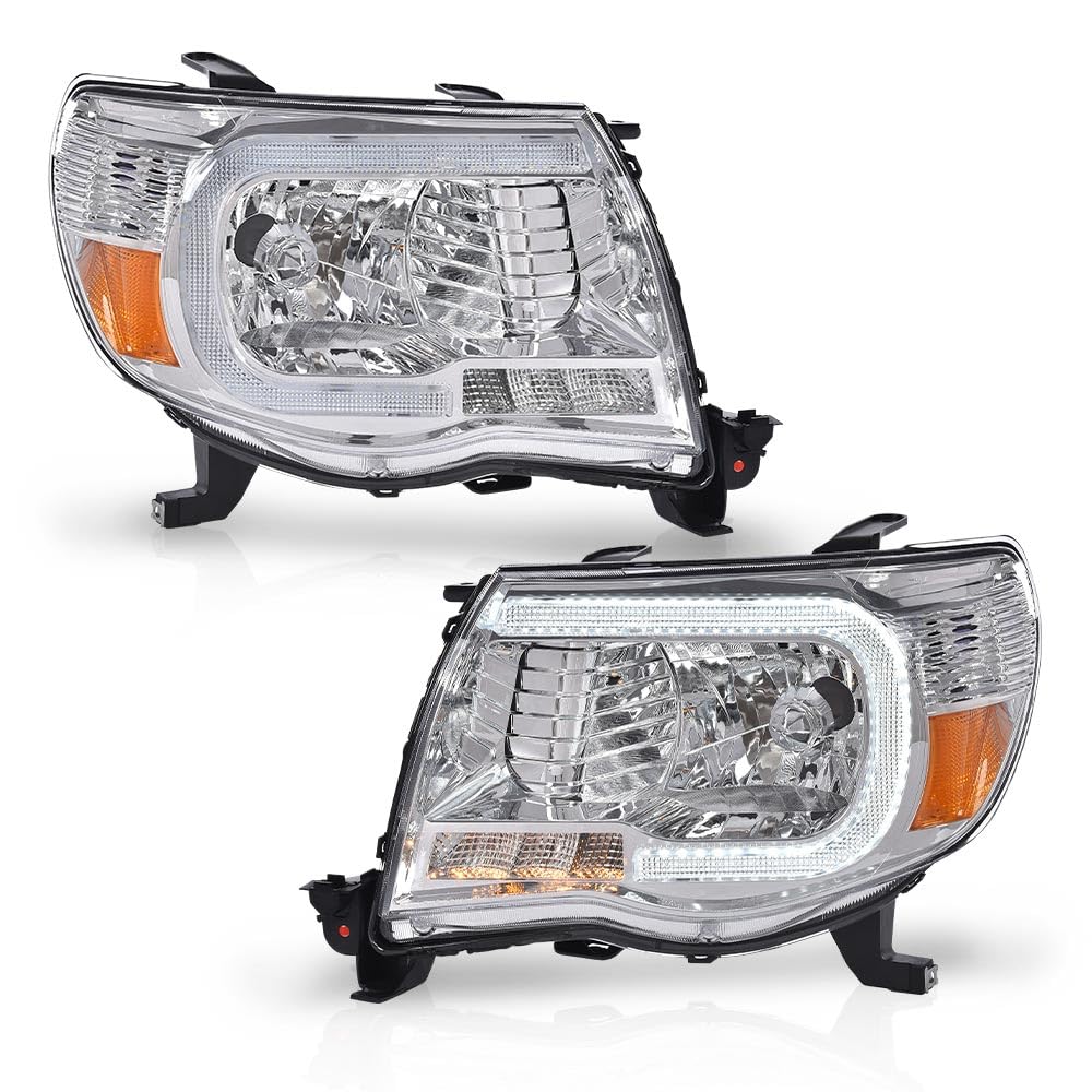 PIT66 LED Tube Projector Headlights Headlamps W/O Bulbs Compatible with ...