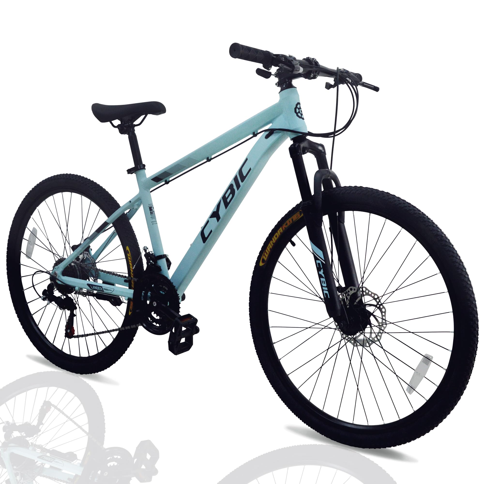 CYBIC Mountain Bike 24/26in, 21-Speed Disc, Front Suspension Mountain ...