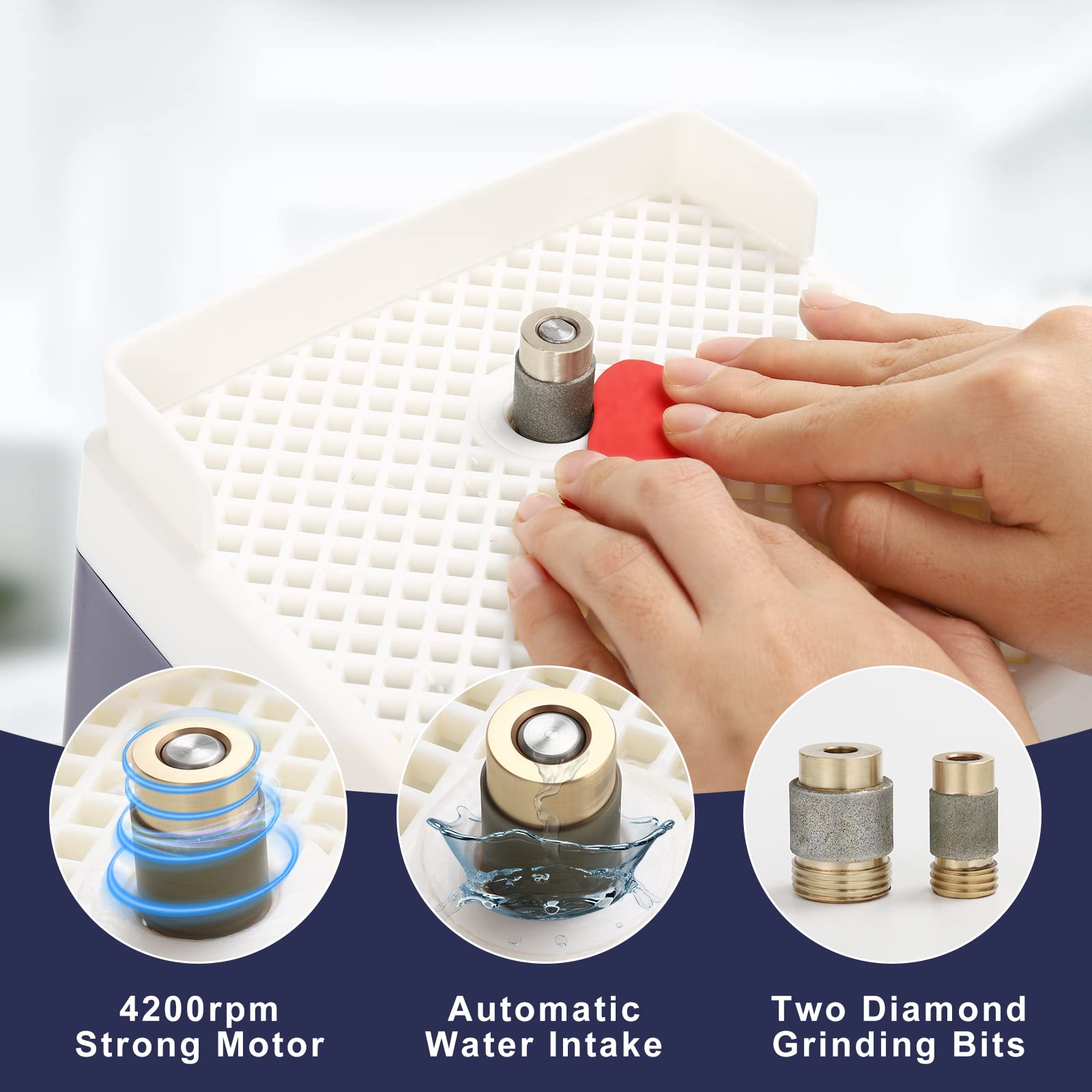 Mua Godora Stained Glass Grinder, Mini Stained Glass Kit with 5/8" & 1 ...