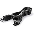 Amazon.com: 3 Prong Power Cord Cable for Laptop, 4ft C5 AC Power Cord for Notebook, 2.5A 250V ...