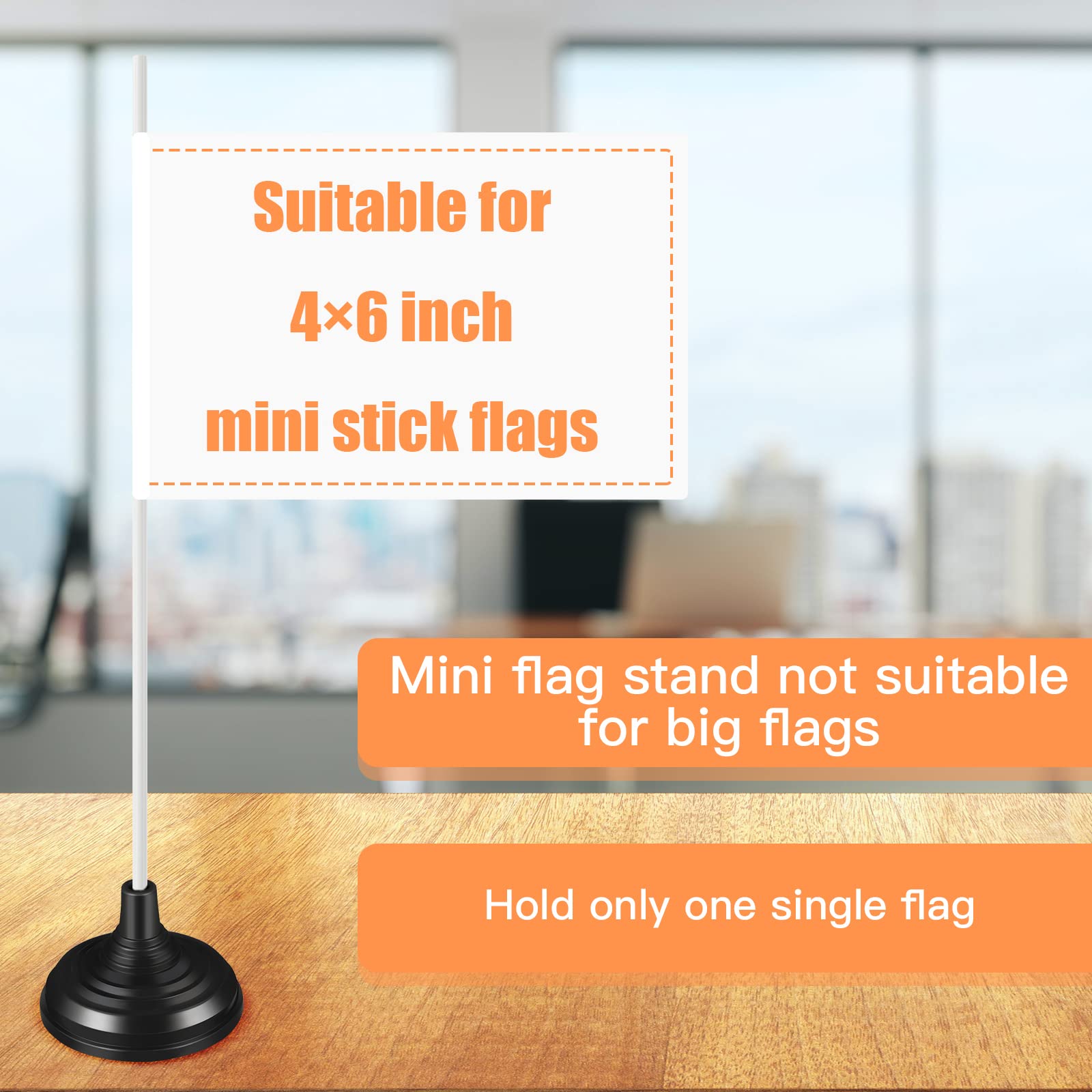 Mua Gerrii 48 Pcs Mini Flag Stand Small Flag Base Mini Flag Holder ...