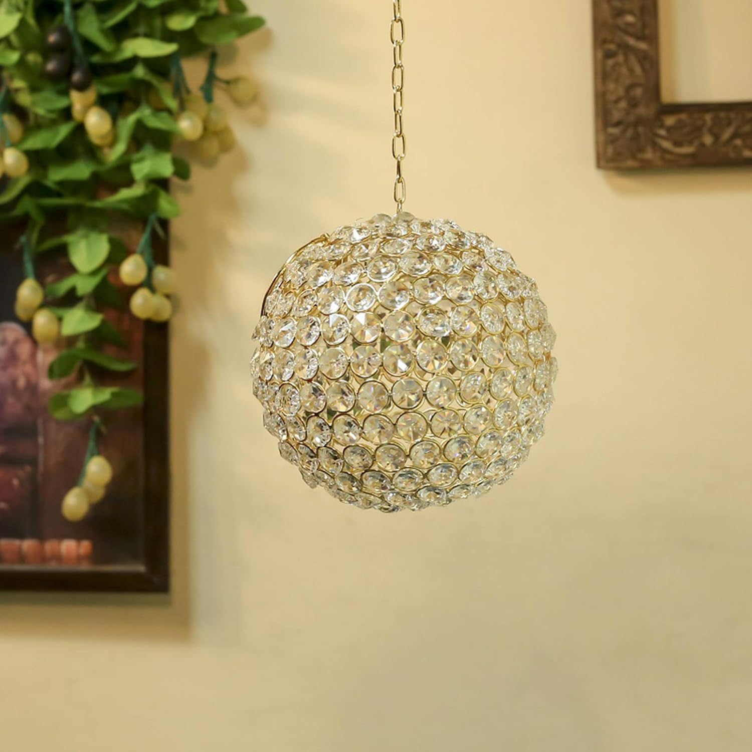 Buy Homesake® Crystal Hanging Pendant Ball Small | Hanging Pendant ...