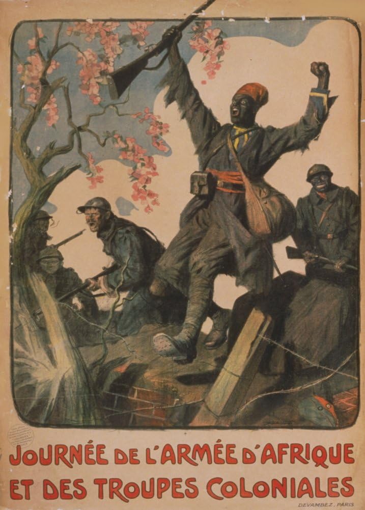 Vintage French WW1 Propaganda 'A Day for The African Army and The ...