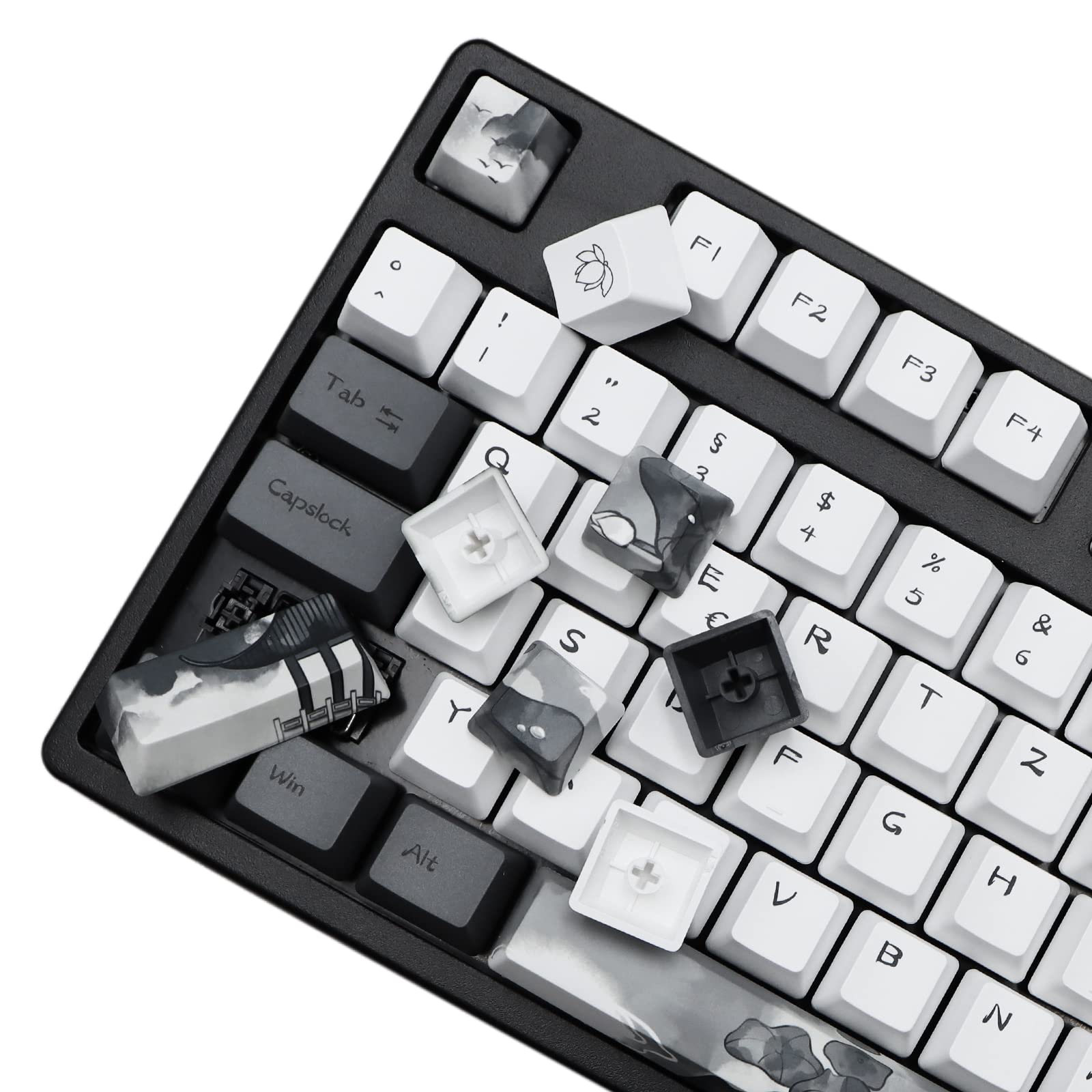 Mua MOLGRIA Ink Lotus Keycaps, 140 Set Custom Keycaps for Gaming ...