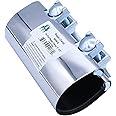 Stainless Steel One-Piece Galvanized Repair Pipe Clamp with Two Bolt, 2 ...