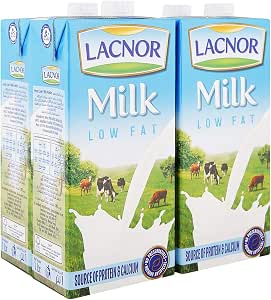 Lacnor Milk Low Fat - 1 Litre (Pack of 4): Buy Online at Best Price in ...