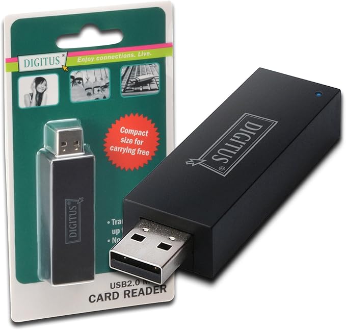 DIGITUS DA-70310-2 - Lector (Memoria extraíble, miniSD, MMC, MS Duo, MS ...