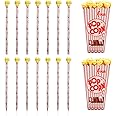 Amazon.com : 48 Pcs Popcorn Pencil Popcorn Cap Erasers Detachable ...