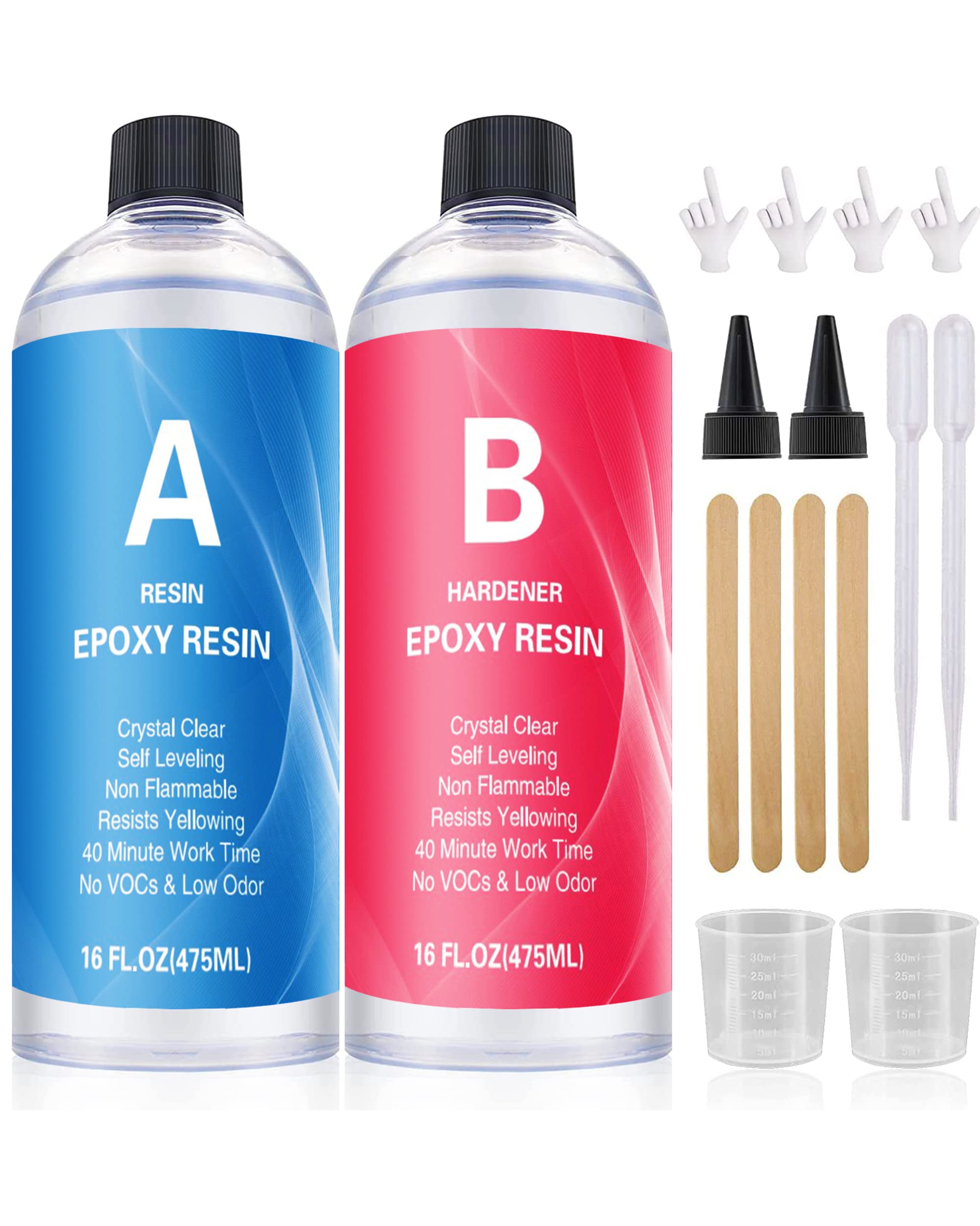 Mua Hyliter Epoxy Resin Kit, Upgraded 32OZ Clear Resin Epoxy Food Safe ...