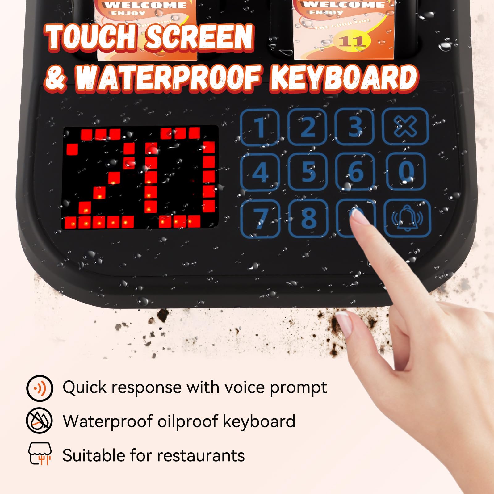 Mua Hanchen Restaurant Pager System Wireless Calling System Social ...