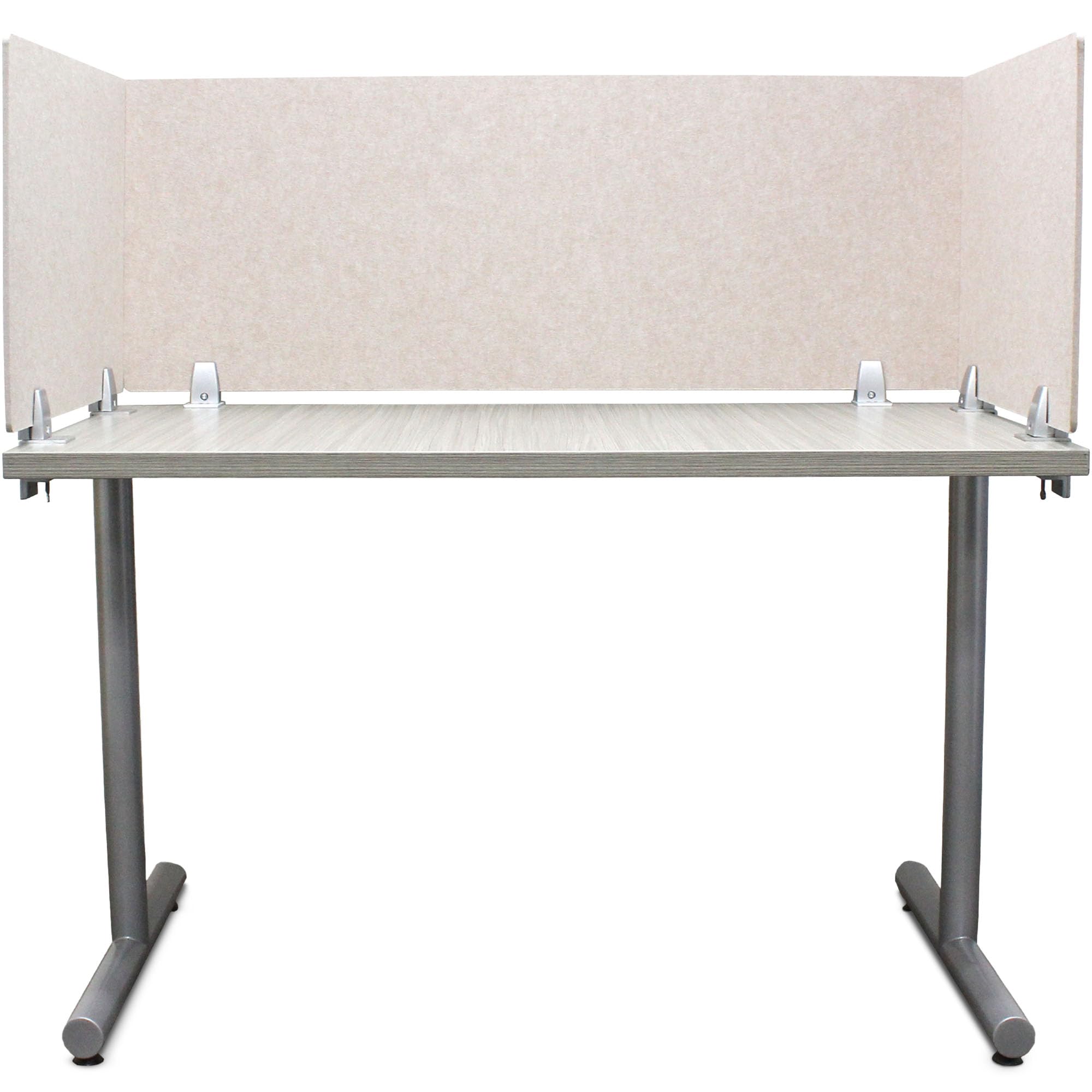 OBEX Base Acoustical Desk Mounted Split Screen Privacy Panel, Table Top ...