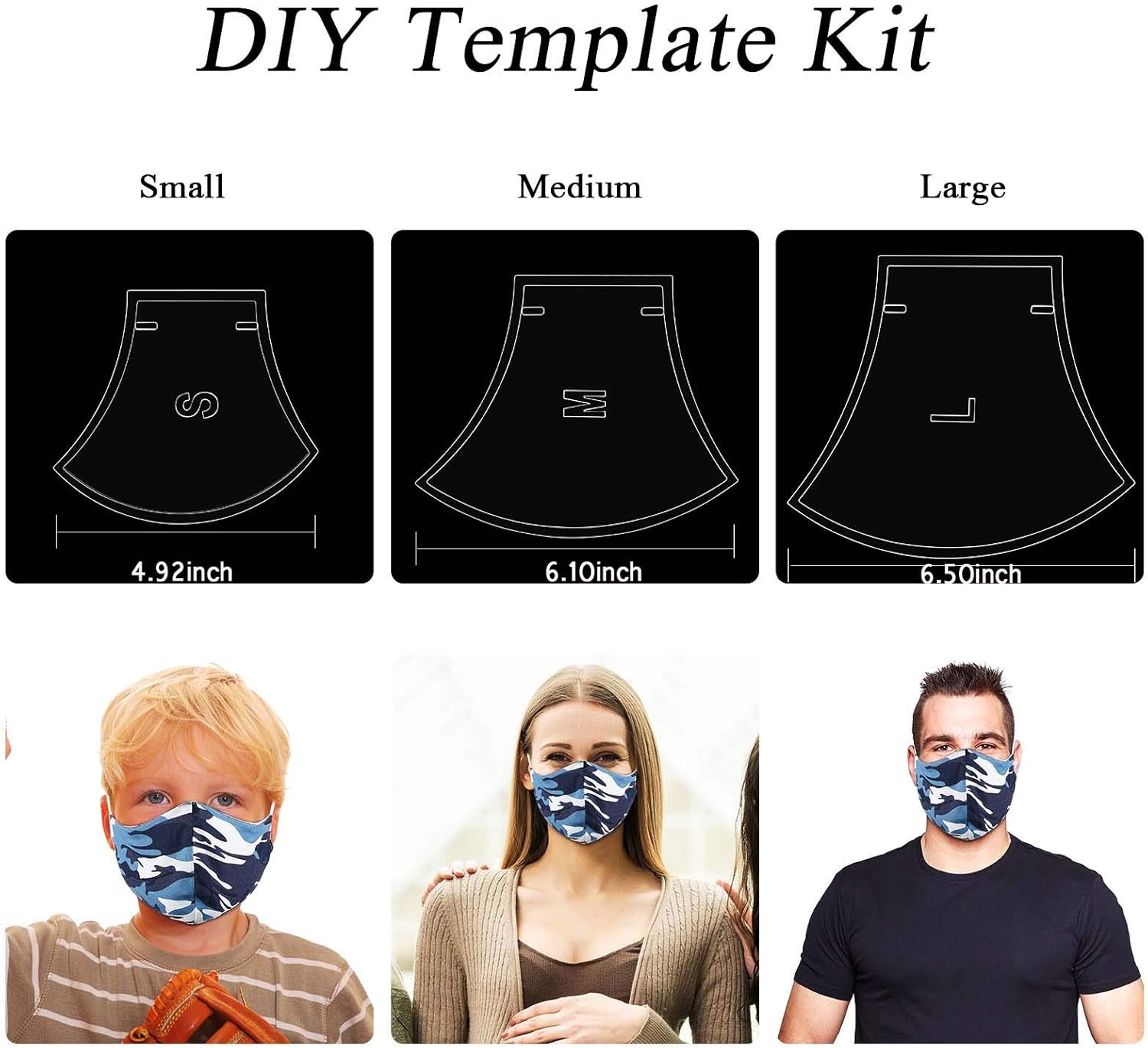 Sewing Template, Face Protector Plastic Sewing Pattern Template, DIY ...