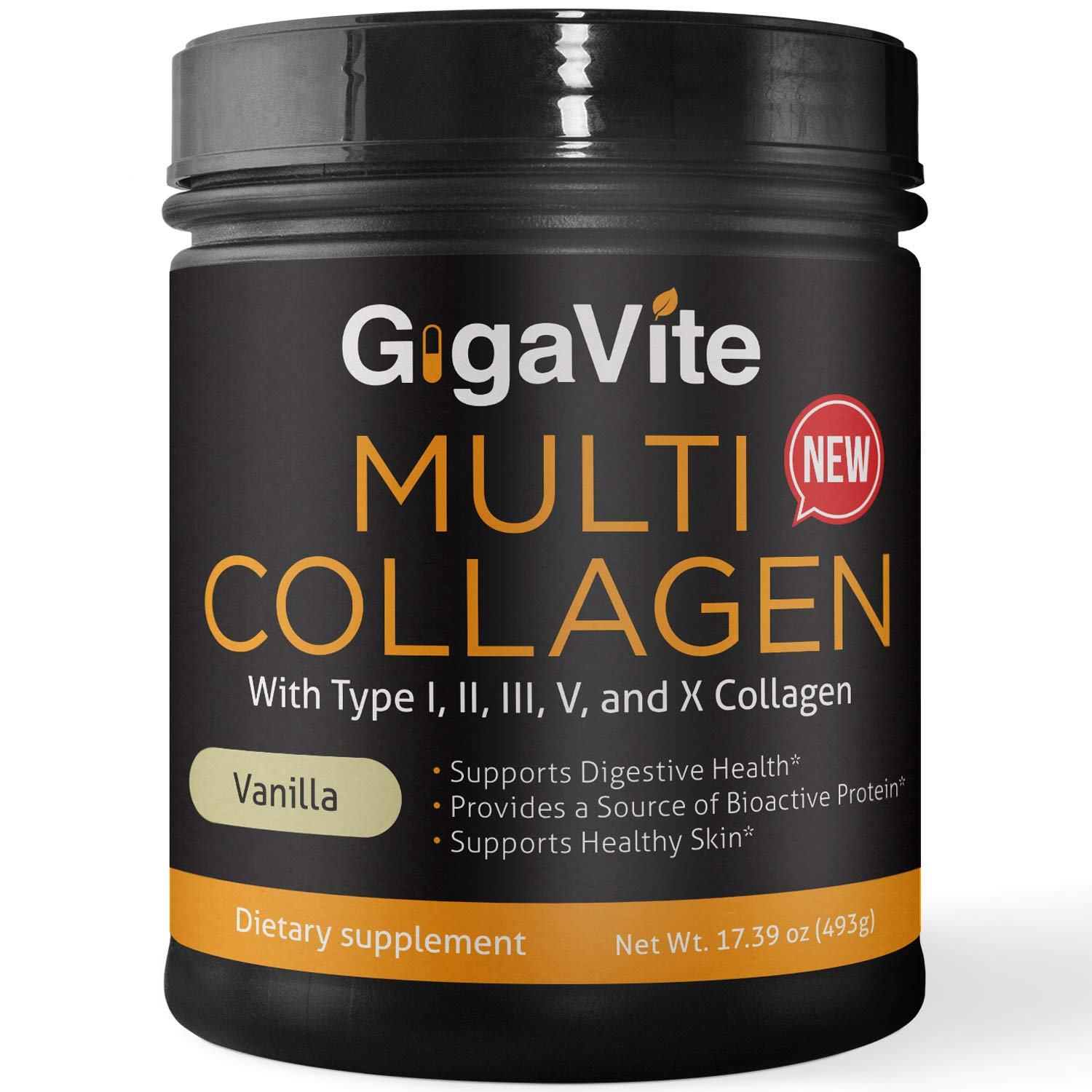 Buy Multi Collagen Protein Powder 17 oz - 5 Types of Collagen ...