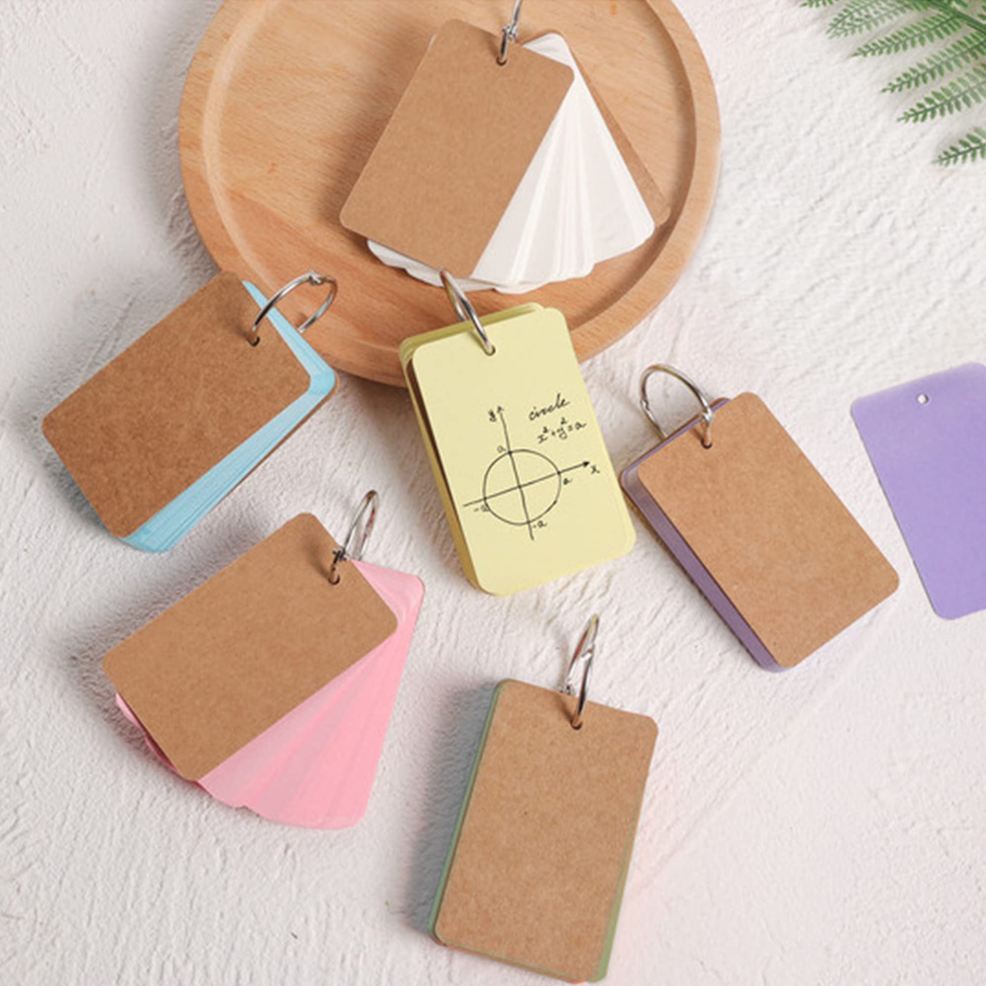 Mua AVA Blank Colored Index Cards with Binding Rings, Easy Flip ...