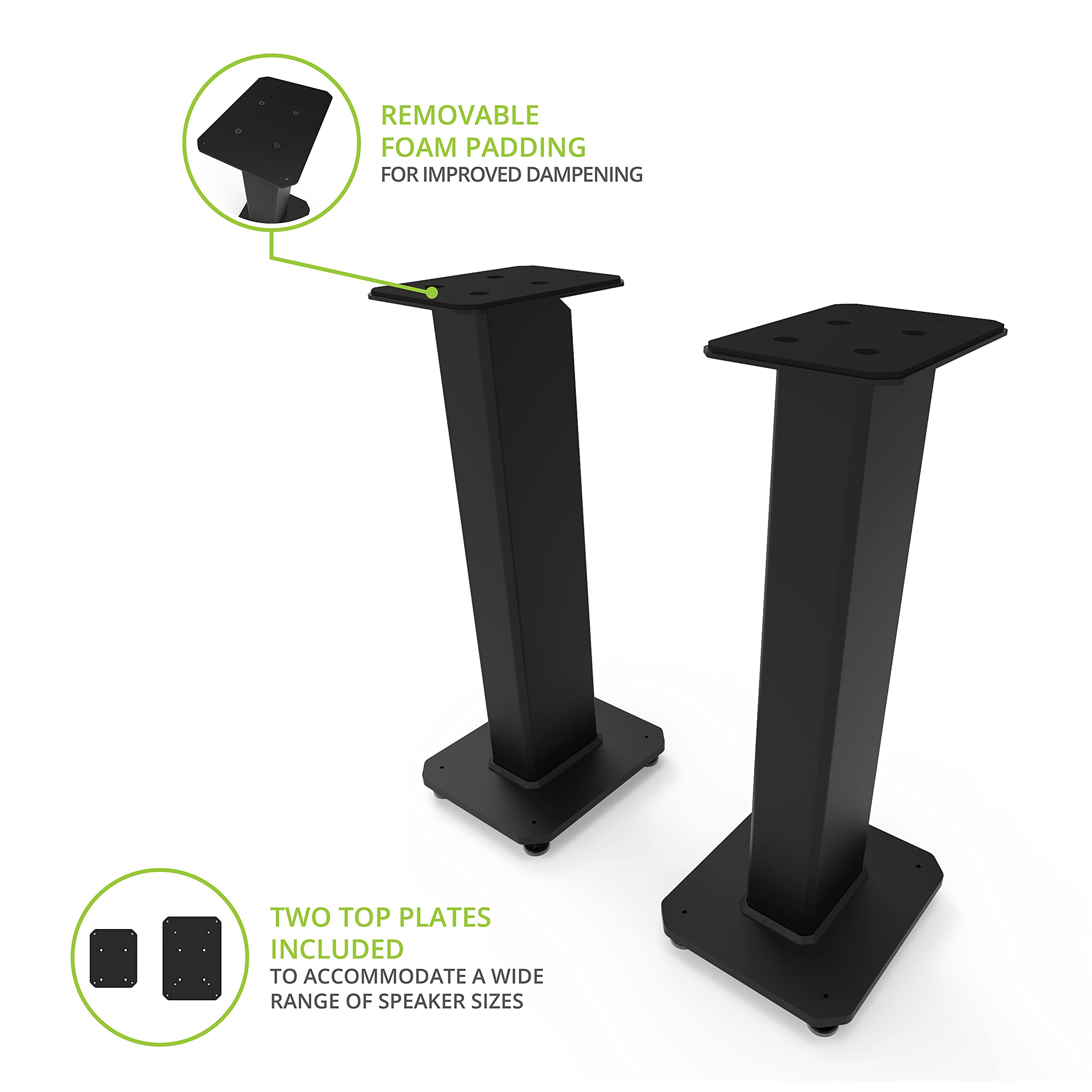 Mua Kanto SX26 Universal Fillable Speaker Floor Stands for Bookshelf ...
