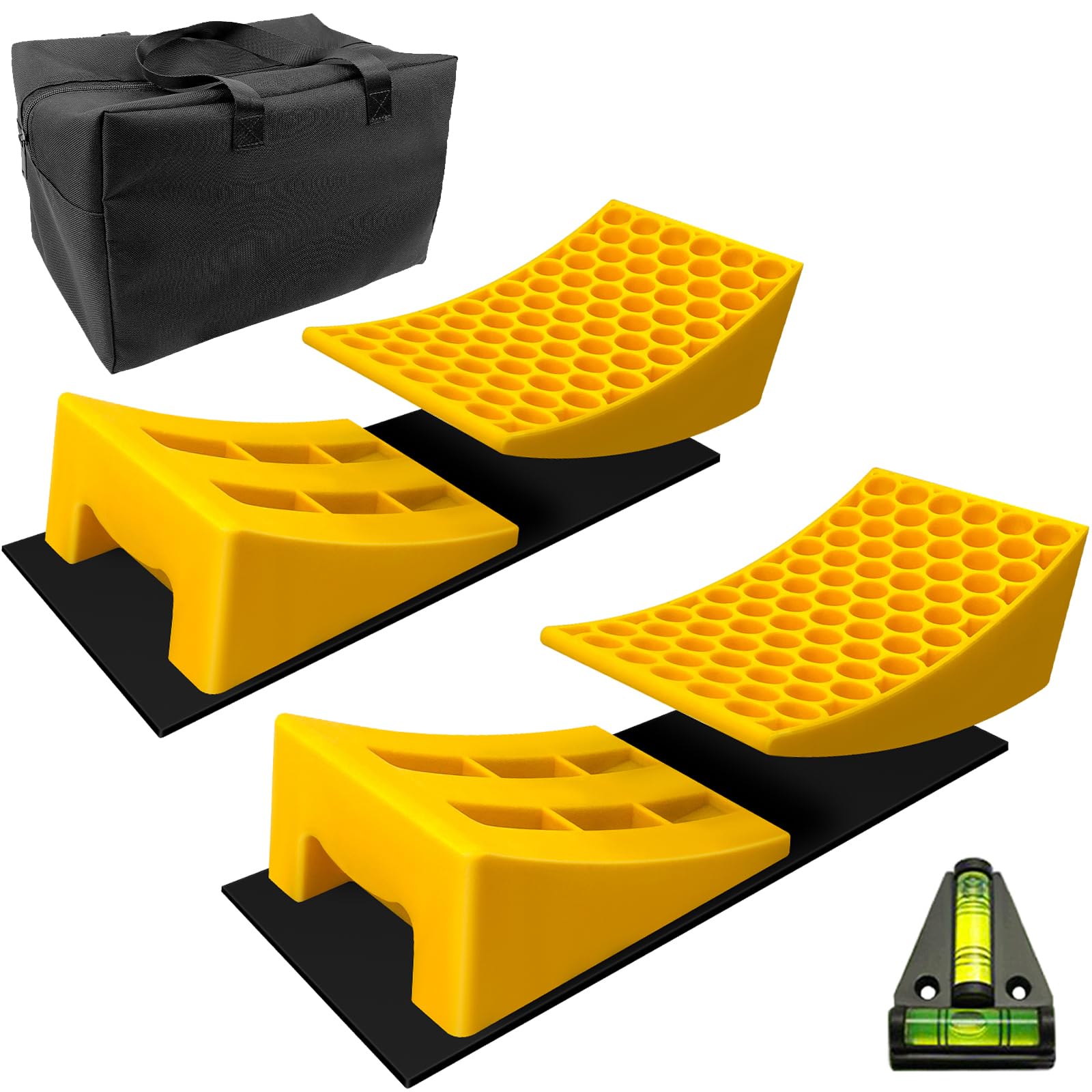 HOXWELL RV Leveling Blocks Kit 2 Packs Camper Leveler System for RVS ...
