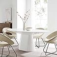 Amazon.com - Modway Provision 75" Oval Dining Table in White - Tables